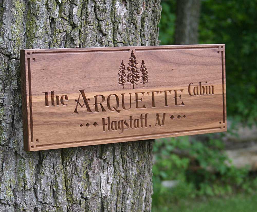 Cabin-Sign-with-Trees-Customized-Lake-House-Sign-TE-W_25008635276.jpg?v ...