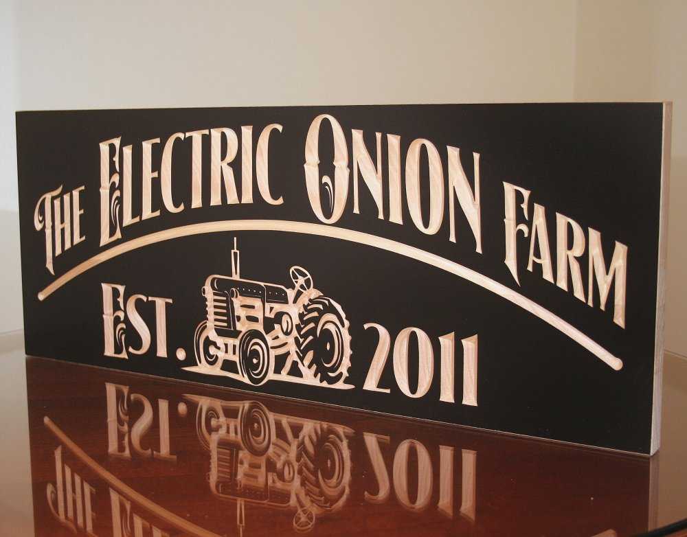 Custom-Farm-Name-Sign-with-Tractor-Personalized-Farmhouse-Decor-JF-B ...