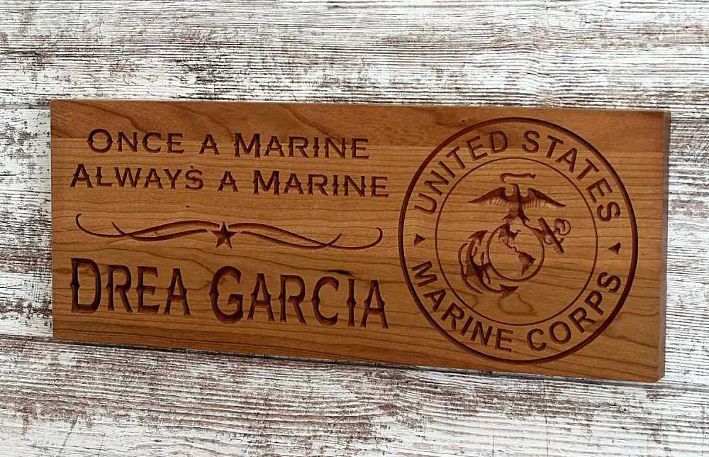 Custom-Marine-Corps-Sign-Military-Retirement-Gift-for-USMC-Personnel-MS ...