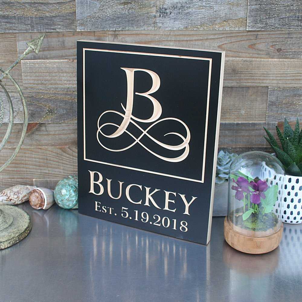 Custom-Monogram-Plaques-Personalized-Family-name-Sign-HS-B ...
