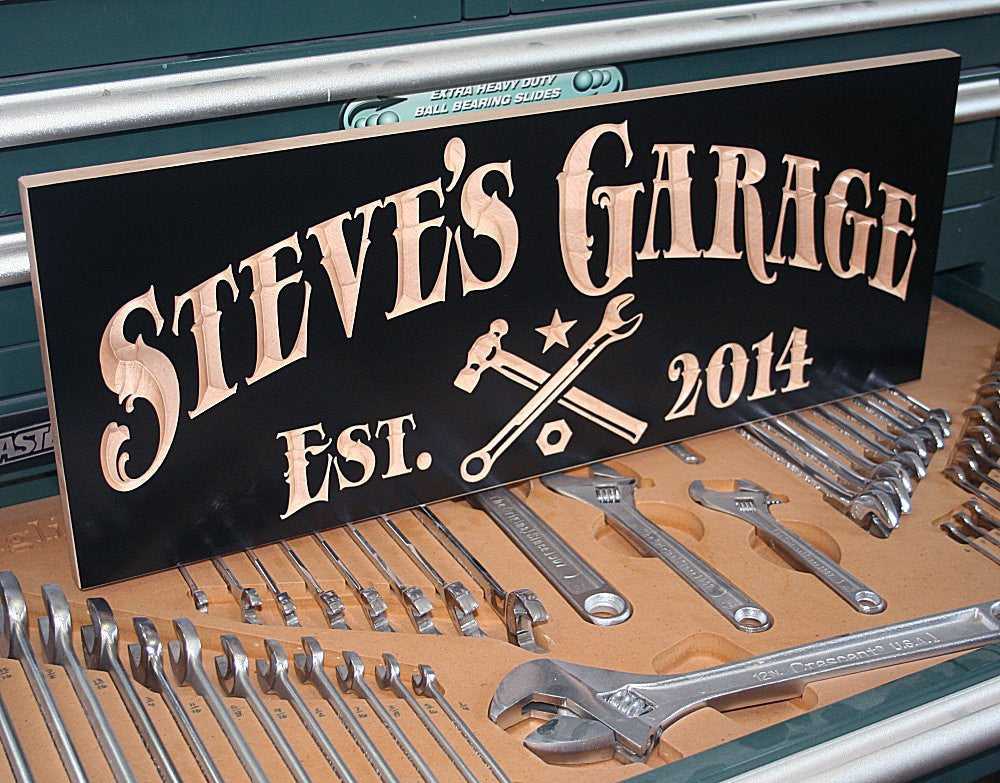 Garage-Sign-for-Dad-Custom-Man-Cave-Sign-Gift-for-Mechanic-DS-B ...