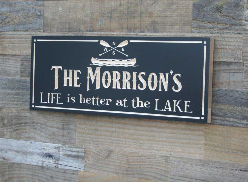 Rustic Cabin Sign With Seashell