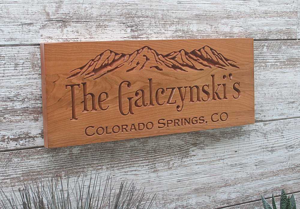 Mountain Home Wall Plaque