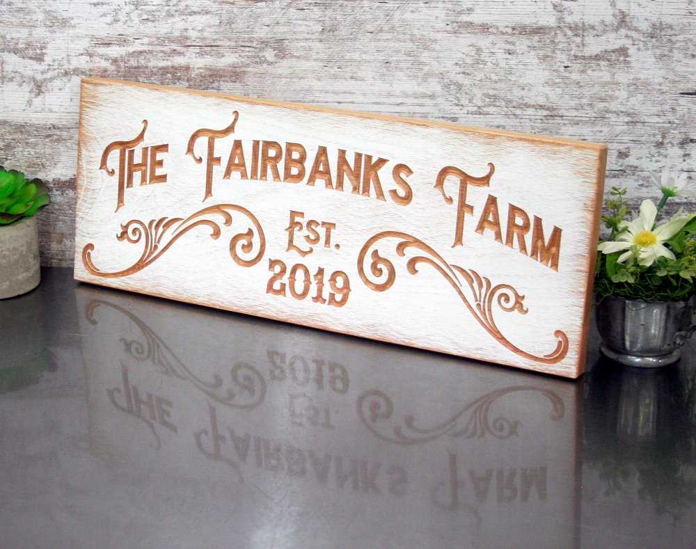 Rustic-Farmhouse-Name-Sign-Custom-Wedding-Date-Plaque-FM-K ...