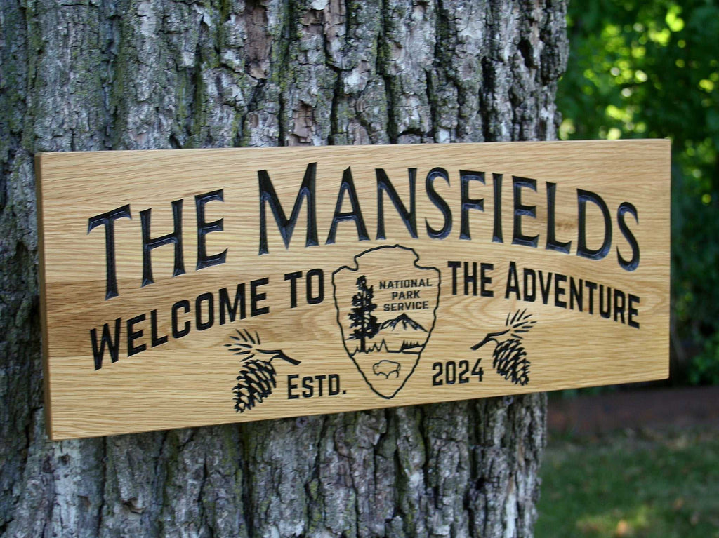 Custom Wooden Cabin Sign